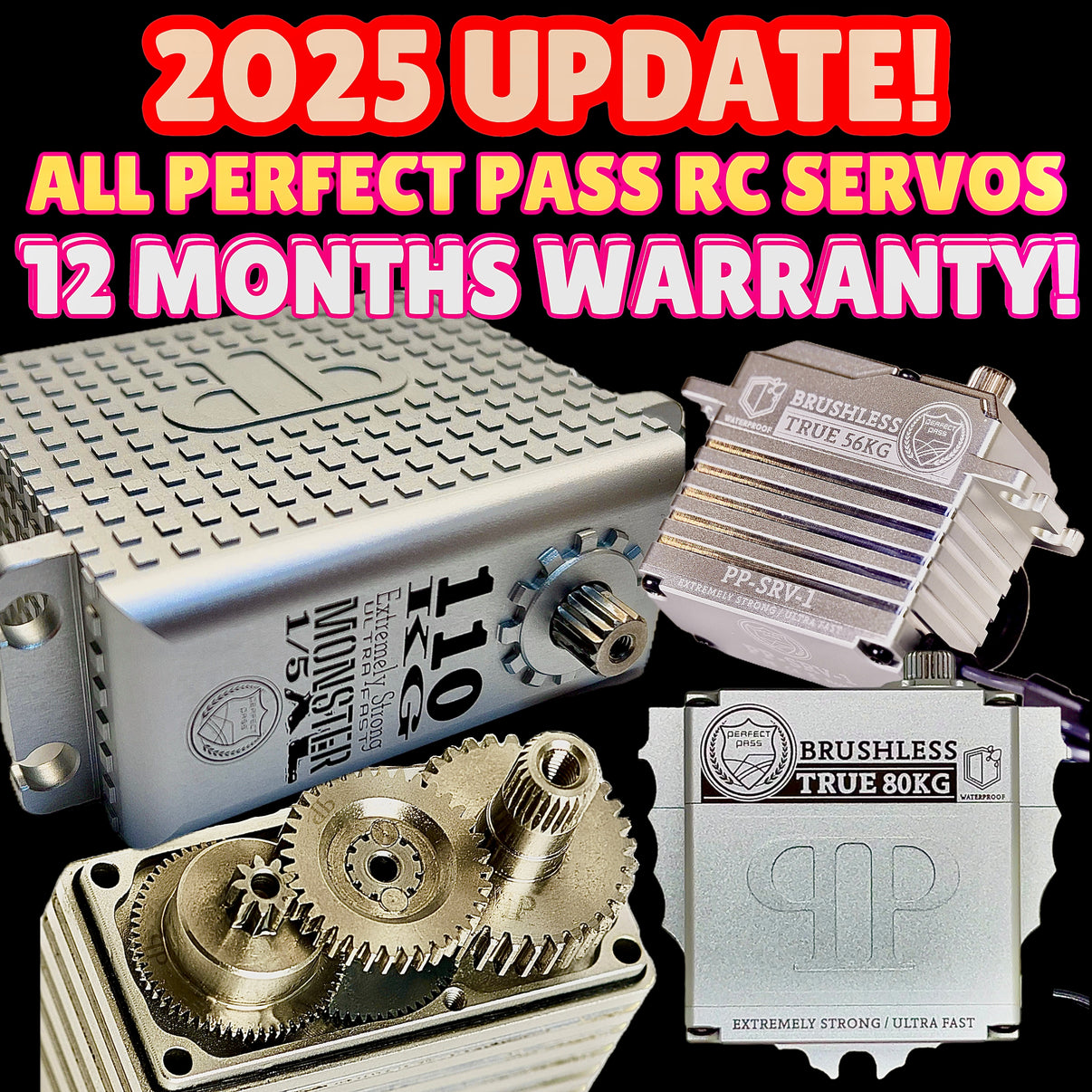 Perfect Pass Monster T Servo For Traxxas RC Cars (Fit Traxxas X-MAXX ...