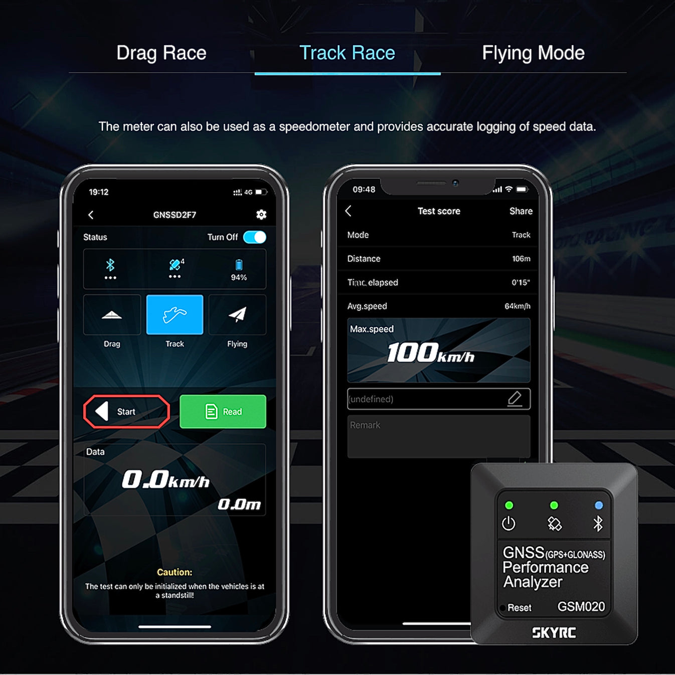 SkyRC GNSS Performance Analyzer (GSM020) – RC GPS Speed Meter & Logger ...