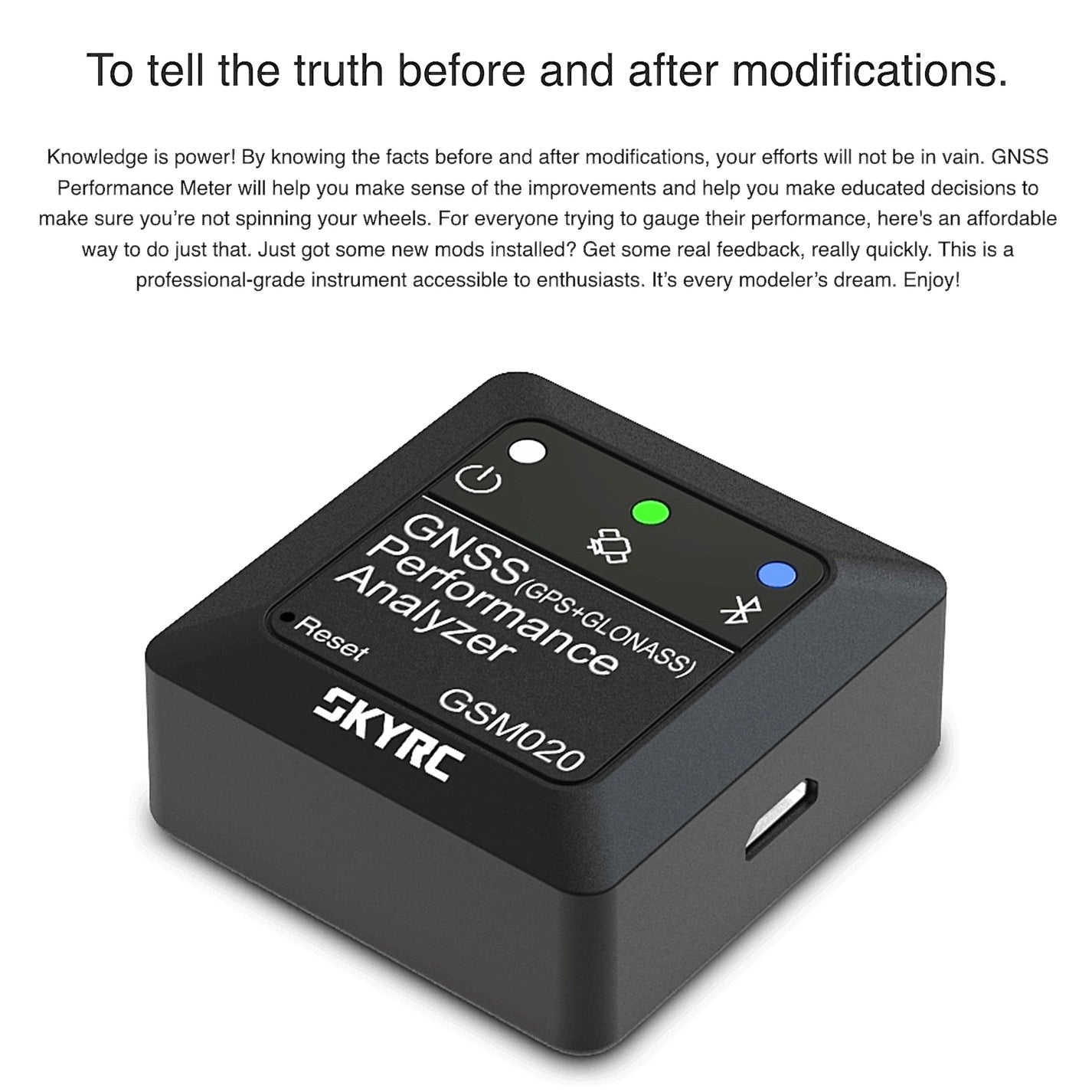 SkyRC GNSS Performance Analyzer (GSM020) – RC GPS Speed Meter & Logger ...