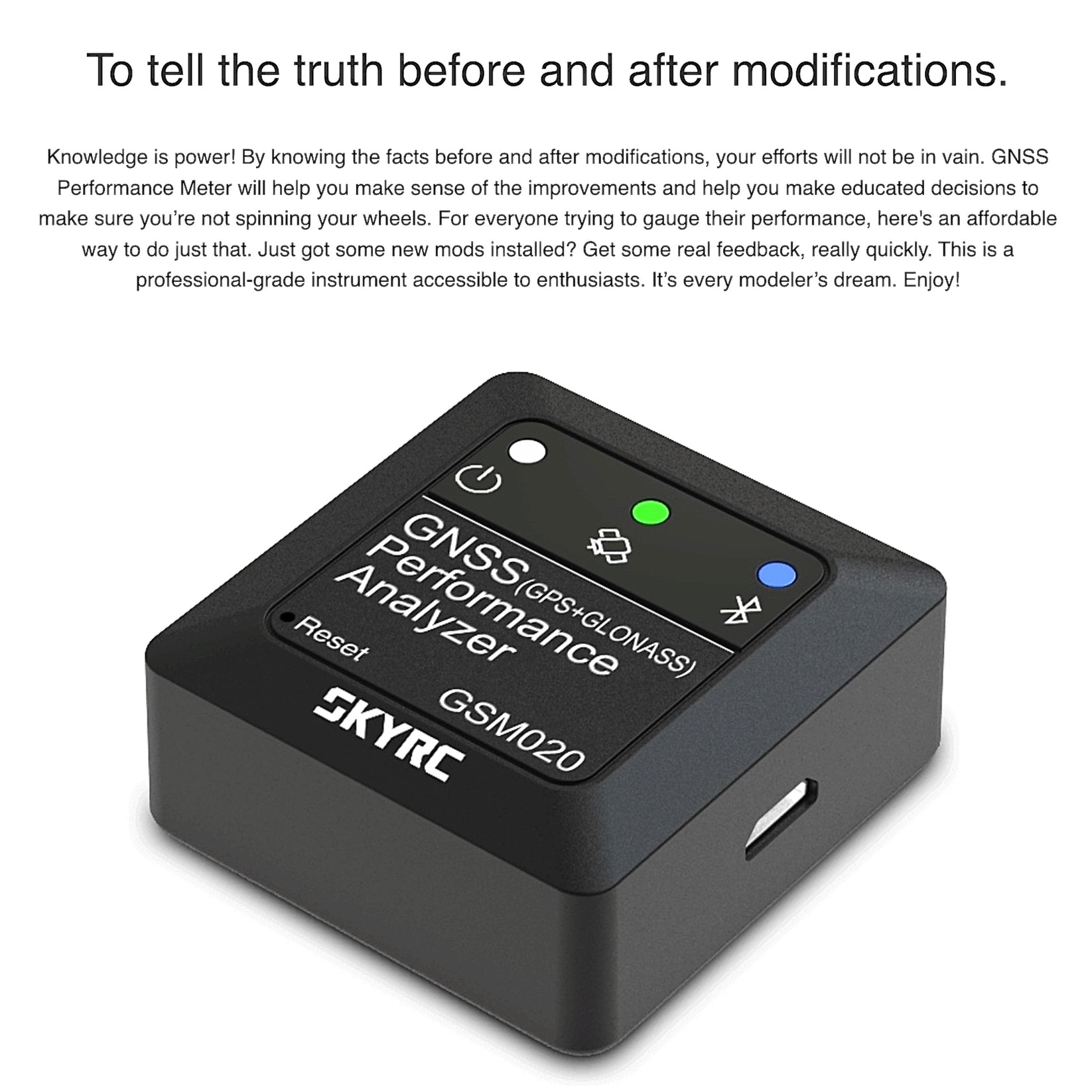SkyRC GNSS Performance Analyzer (GSM020) – RC GPS Speed Meter & Logger ...