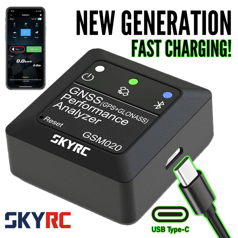 SkyRC GNSS Performance Analyzer (GSM020) – RC GPS Speed Meter & Logger ...
